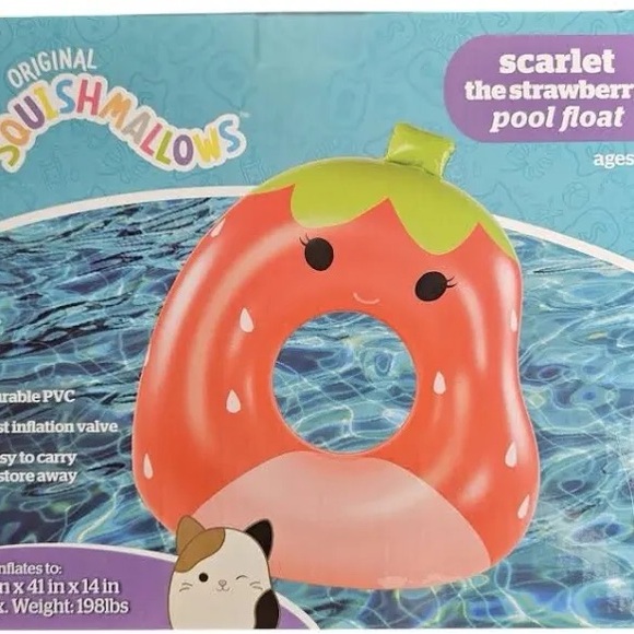 Big Mouth Inc | Other | Squishmallows Scarlet Strawberry Pool Float ...